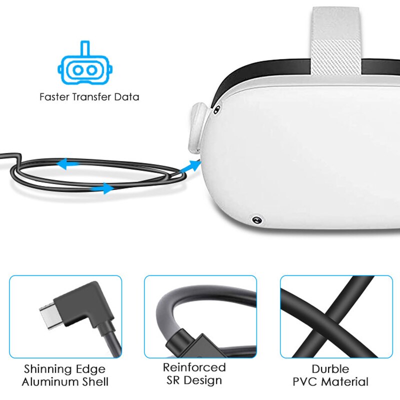 For Oculus Quest 2 Link Cable USB 3.0 For Oculus T... – Grandado