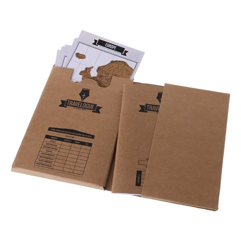 Journal Diary Notebooks Scratch Map Popular Travel... – Vicedeal