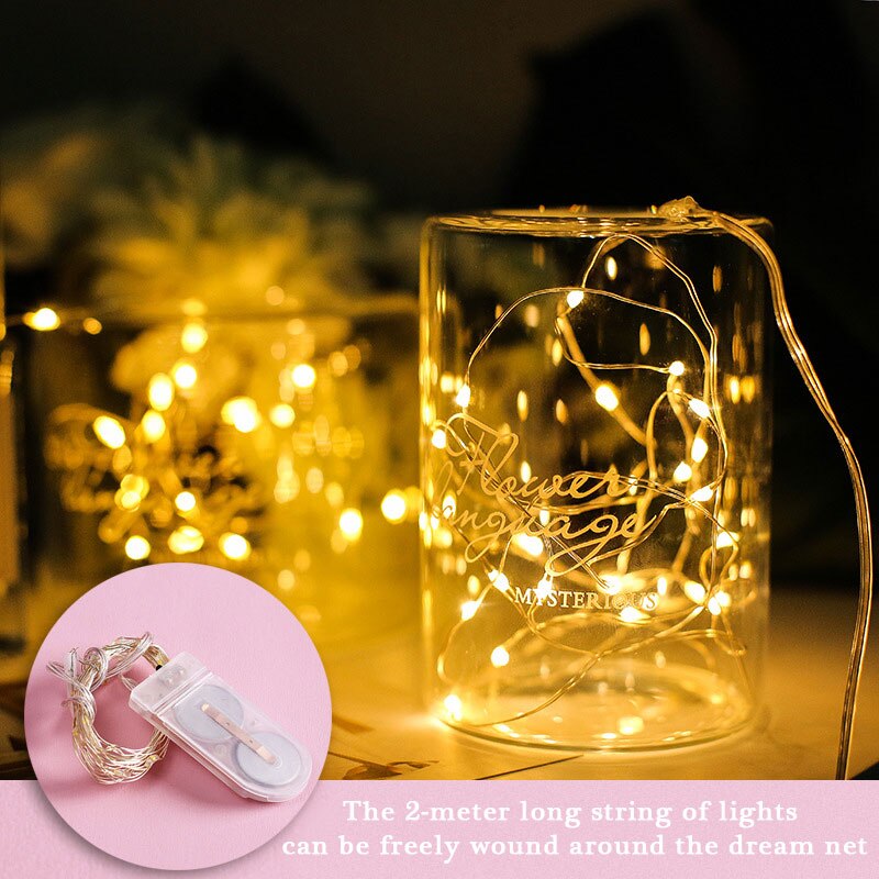 1m 2m led string lys guirlander batteridrevet drøm... – Grandado