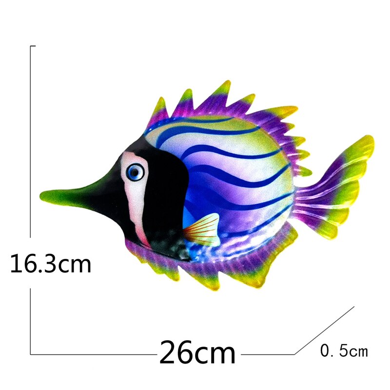 4Pcs Metal Fish Garden Crafts Wall Decor Iron Art ... – Grandado