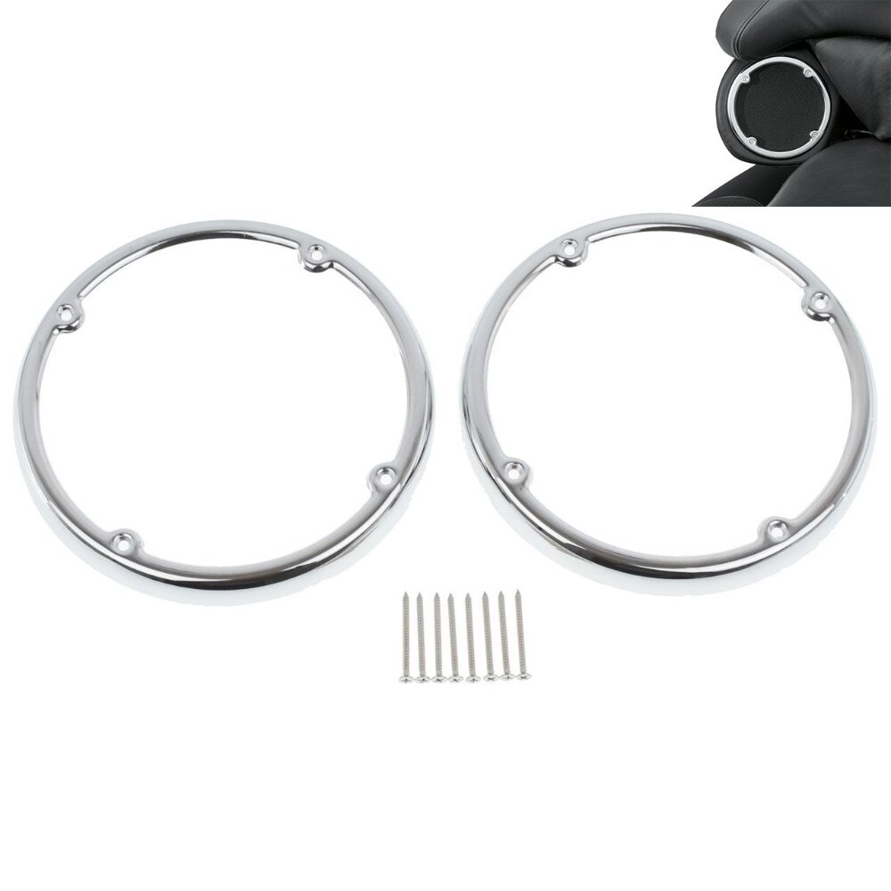 Motorcycle Chrome Rear Speaker Trim For Electra Gl... – Grandado