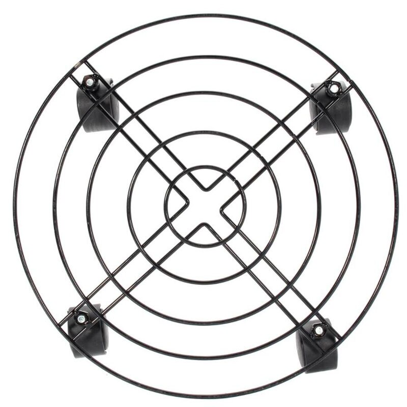 Zwart 4 Maten Metalen Ronde Bloem Plant Pot Lade 4... – Grandado