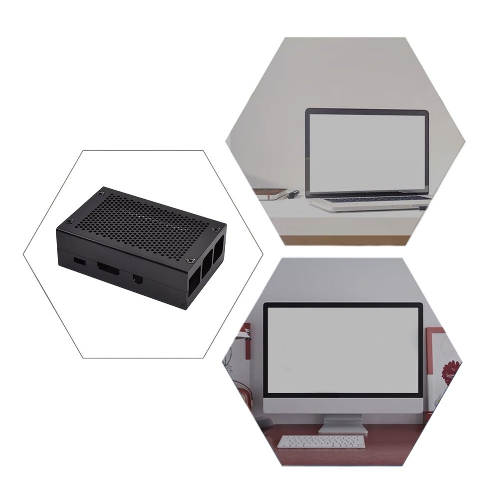 For Raspberry Pi 3 Model B+ Aluminum Case Black Ca... – Vicedeal