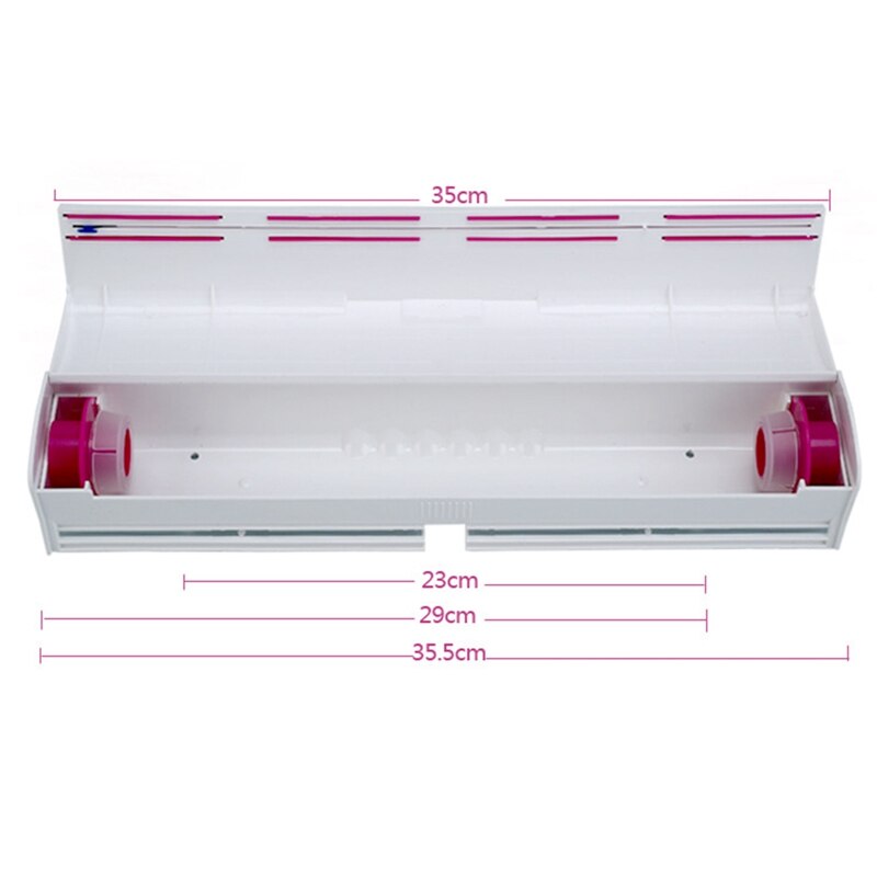 Kitchen aluminum foil cling film cutting box stora... – Vicedeal