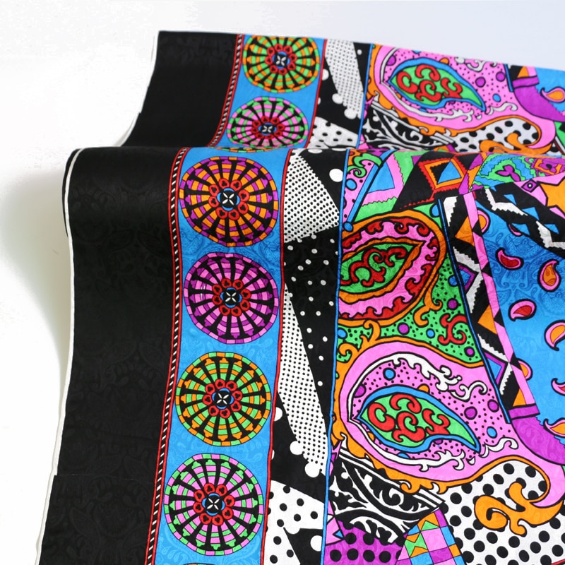 100cm*114cm natural silk fabric patchwork printed ... – Grandado