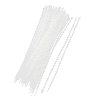 100Pcs 5.6mm x 450mm White Nylon Wire Cable Zip Ti... – Vicedeal