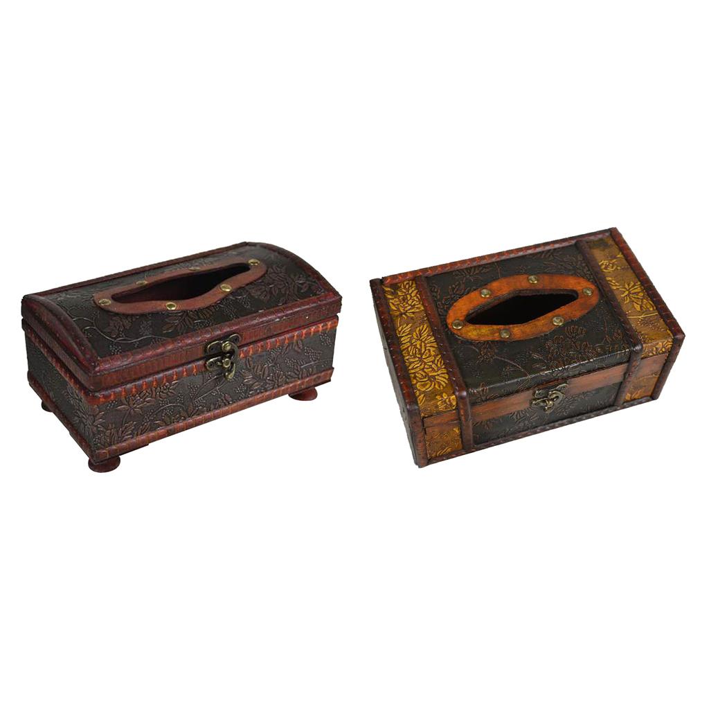 Retro Wooden Case Box Napkin Tissue Holder Shabby ... – Grandado