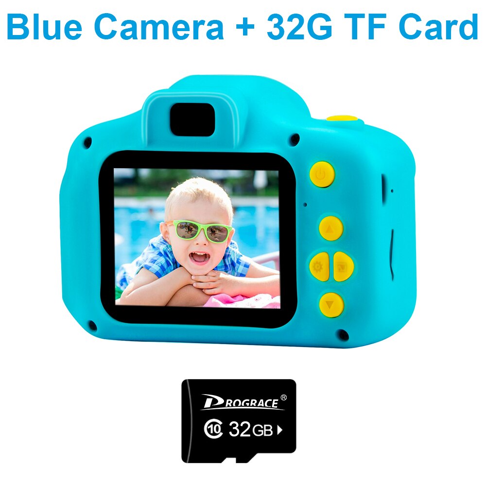 Prograce Kinderen Camera Mini Hd Video Camera Kid ... – Grandado