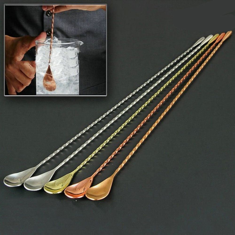 Eco-Friendly Cocktail Spoons Teadrop Spoon Bartend... – Grandado