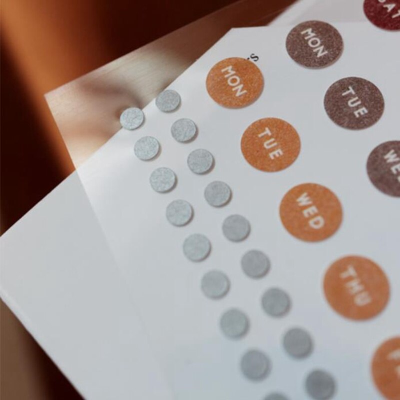 Suatelier Month Week Day Label Stickers Scrapbooki... – Vicedeal