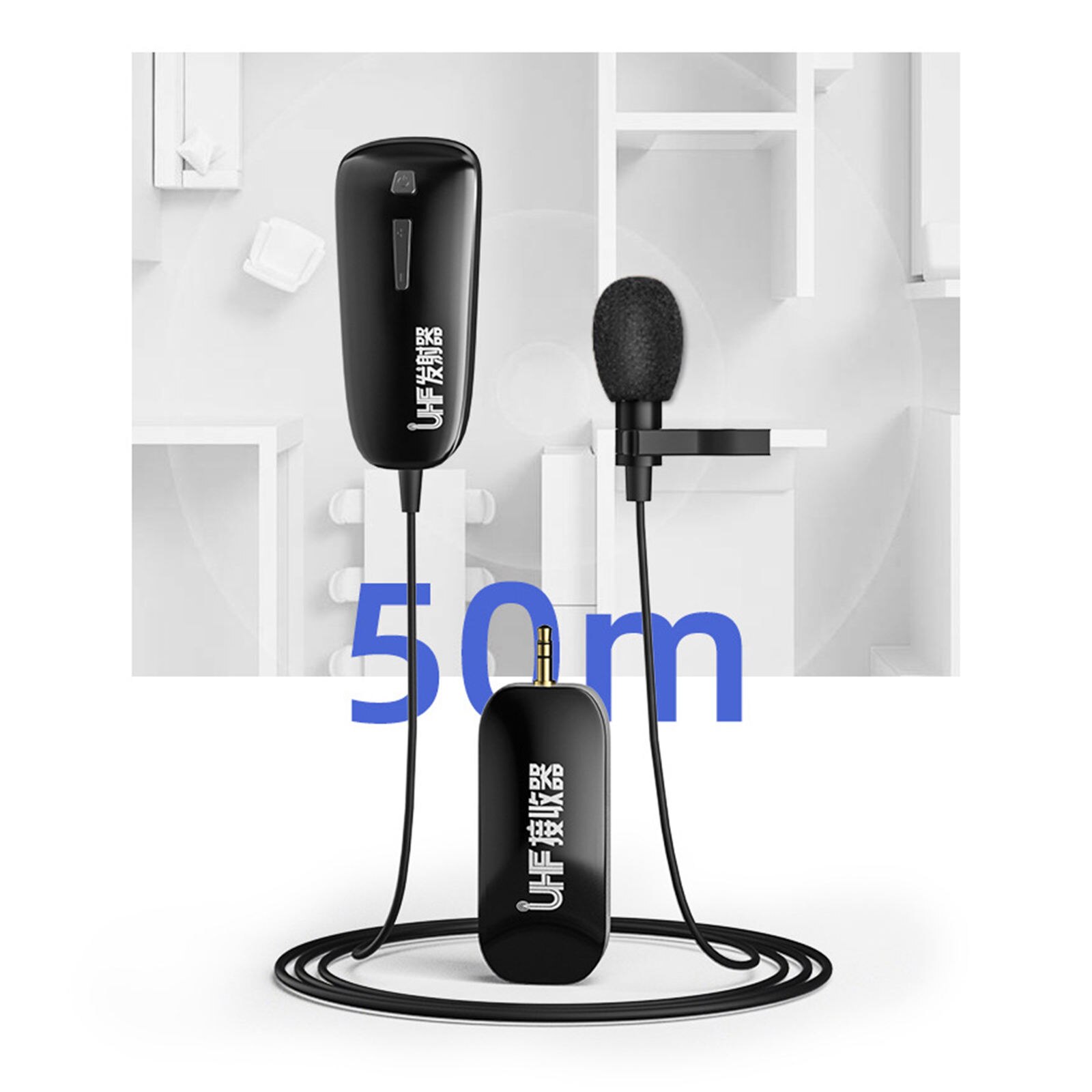 Draagbare Draadloze Lavalier Revers Microfoon Syst... – Grandado