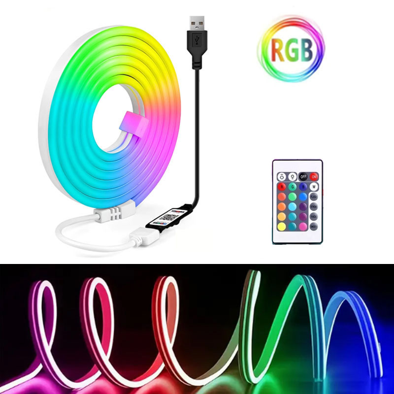 RGB LED Neon Strip USB Waterproof Flexible Neon Li... – Grandado