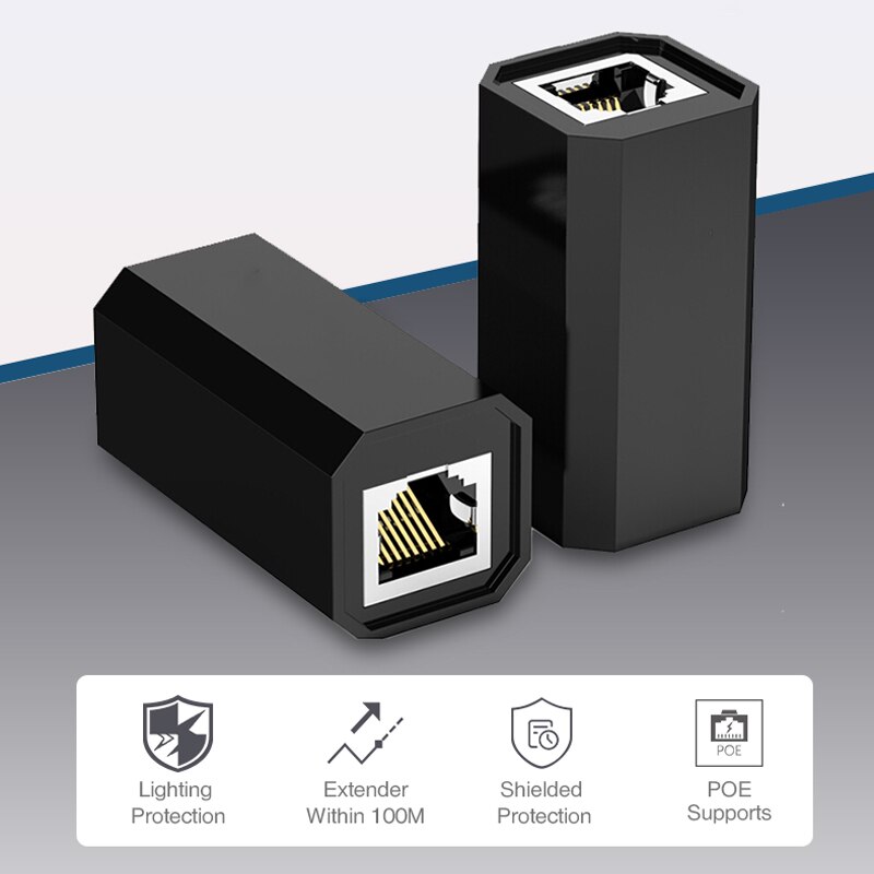 RJ45 Connector Koppeling Cat8/7/6 Ethernet Adapter... – Grandado