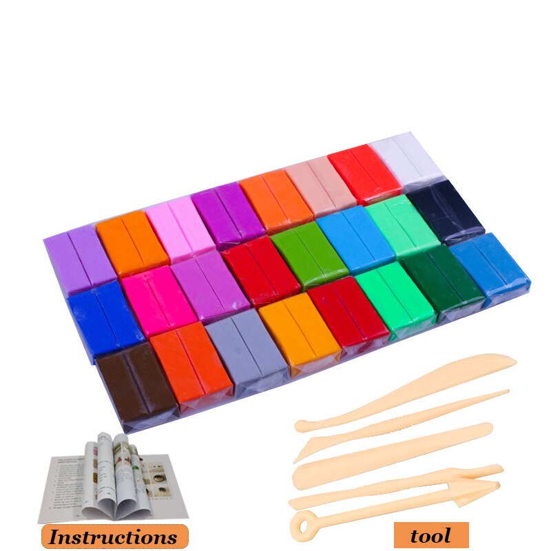 24Colors Polymer Clay Light Soft Clay DIY Soft Mol... – Grandado