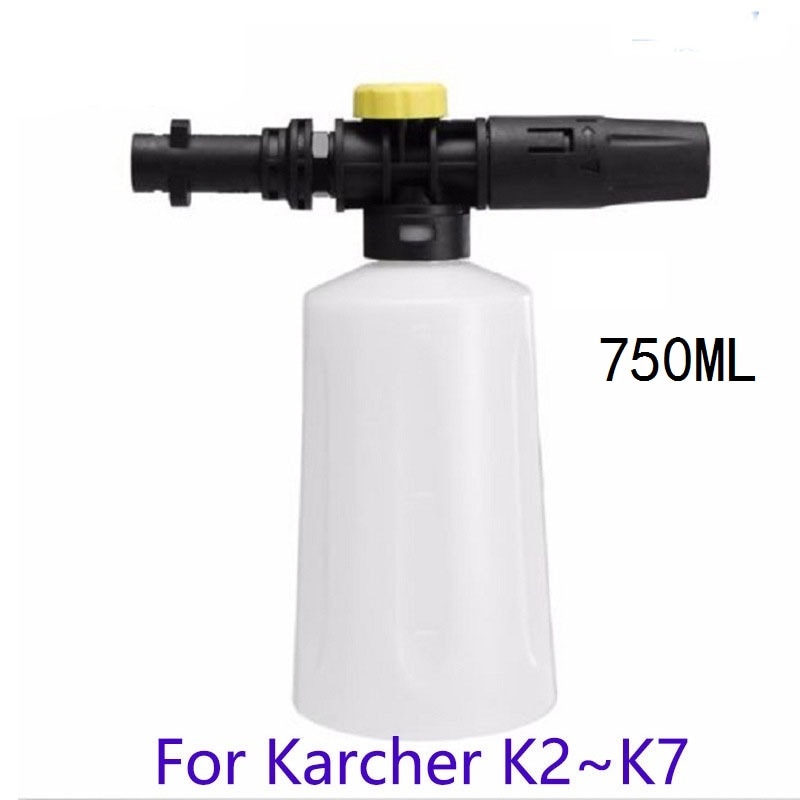 750ml sne skum lanse til karcher k2 k3 k4 k5 k6 k7 bil højtryksrensere sæbeskum generator med ...