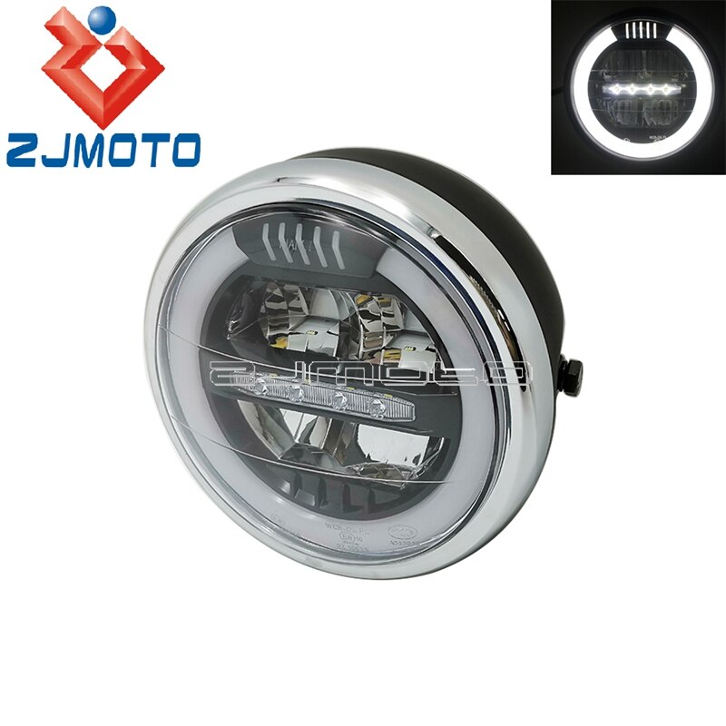 E-Mark E8 Led Motorcycle Headlight DRL Halo Built-... – Vicedeal
