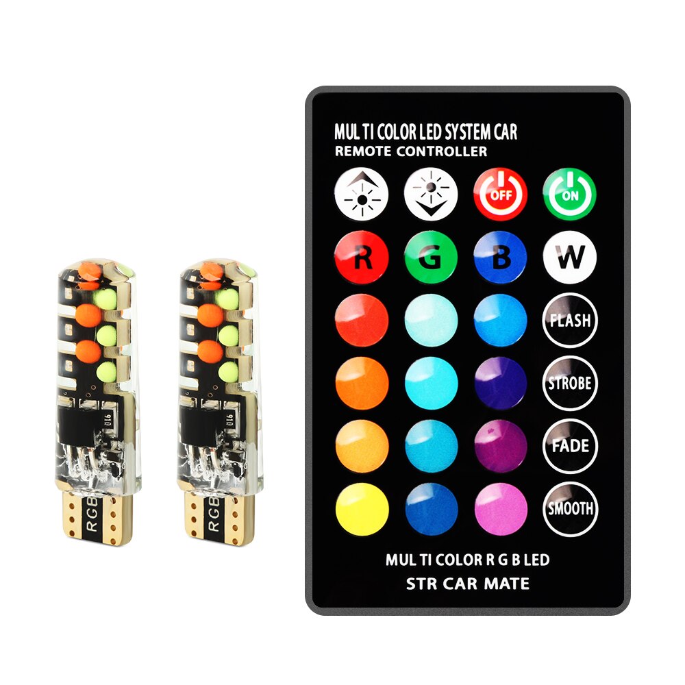 RGB T10 W5W Led colorido Multi Modo bombillas para... – Grandado