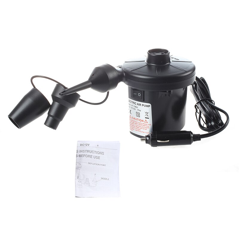 Electric Inflator Air Pump Portable 12V Camping – Grandado