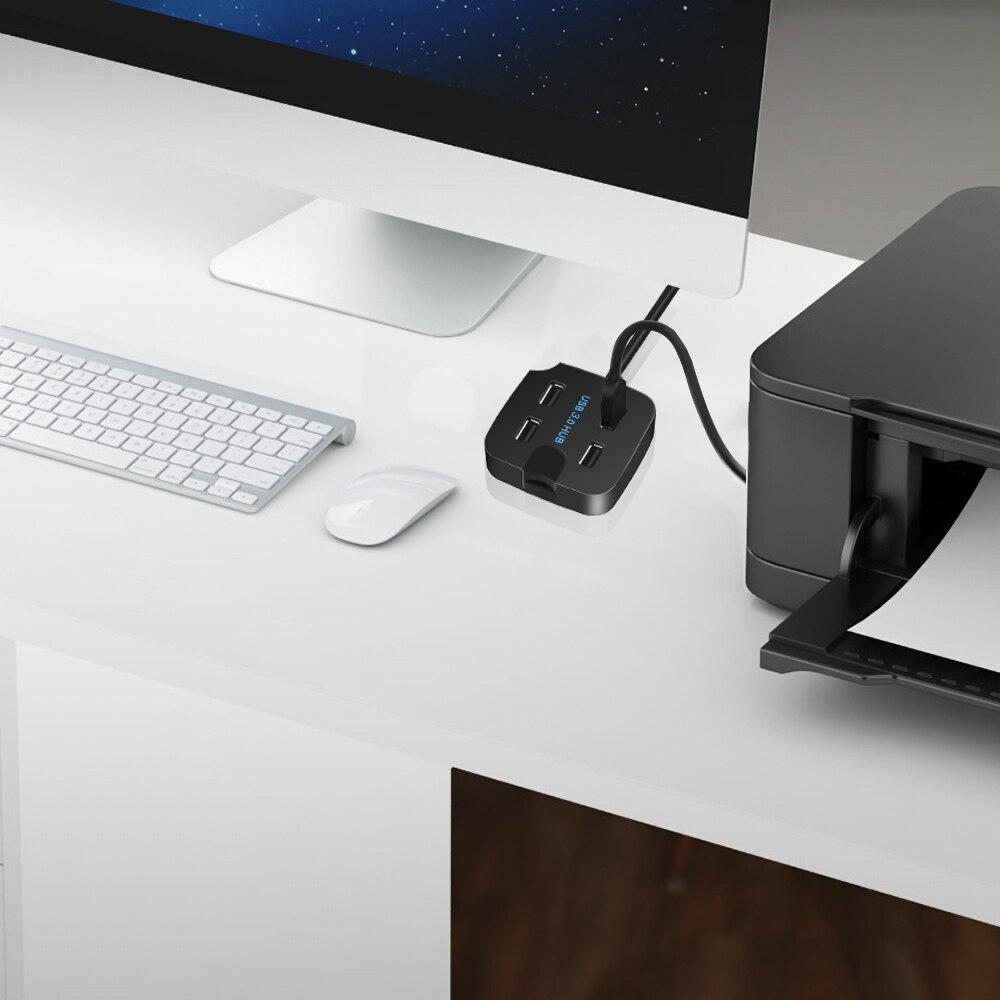 Kebidu 4 Poorten USB Hubs 3.0 High Speed Data Zend... – Grandado