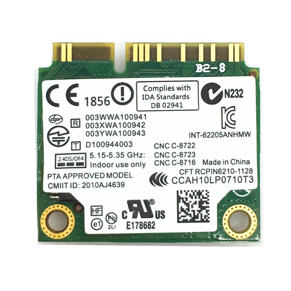 Für 6205 intel 62205 anhmw 802.11a/b/g/n 2,4g/5,0 ... – Grandado