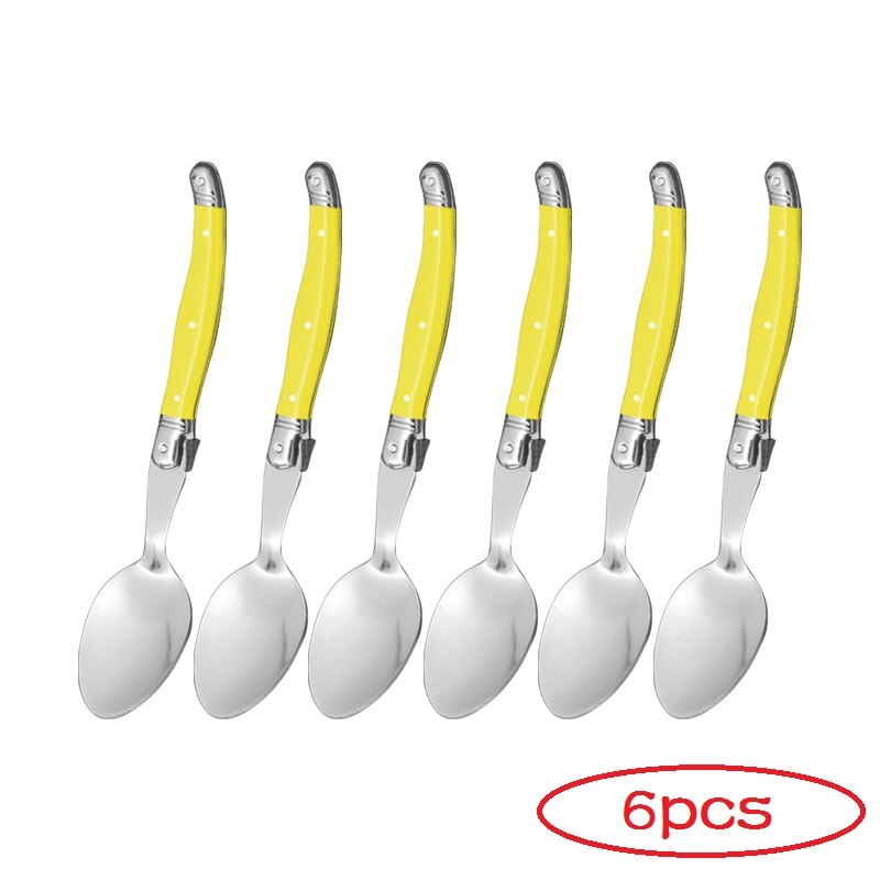 6pcs 8.5inch Stainless Steel Laguiole Dinner Spoon... – Grandado