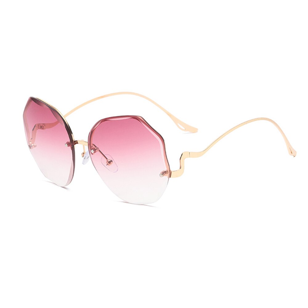 Gradient Eyeglasses Women Frameless Cut Trimmed Le... – Grandado