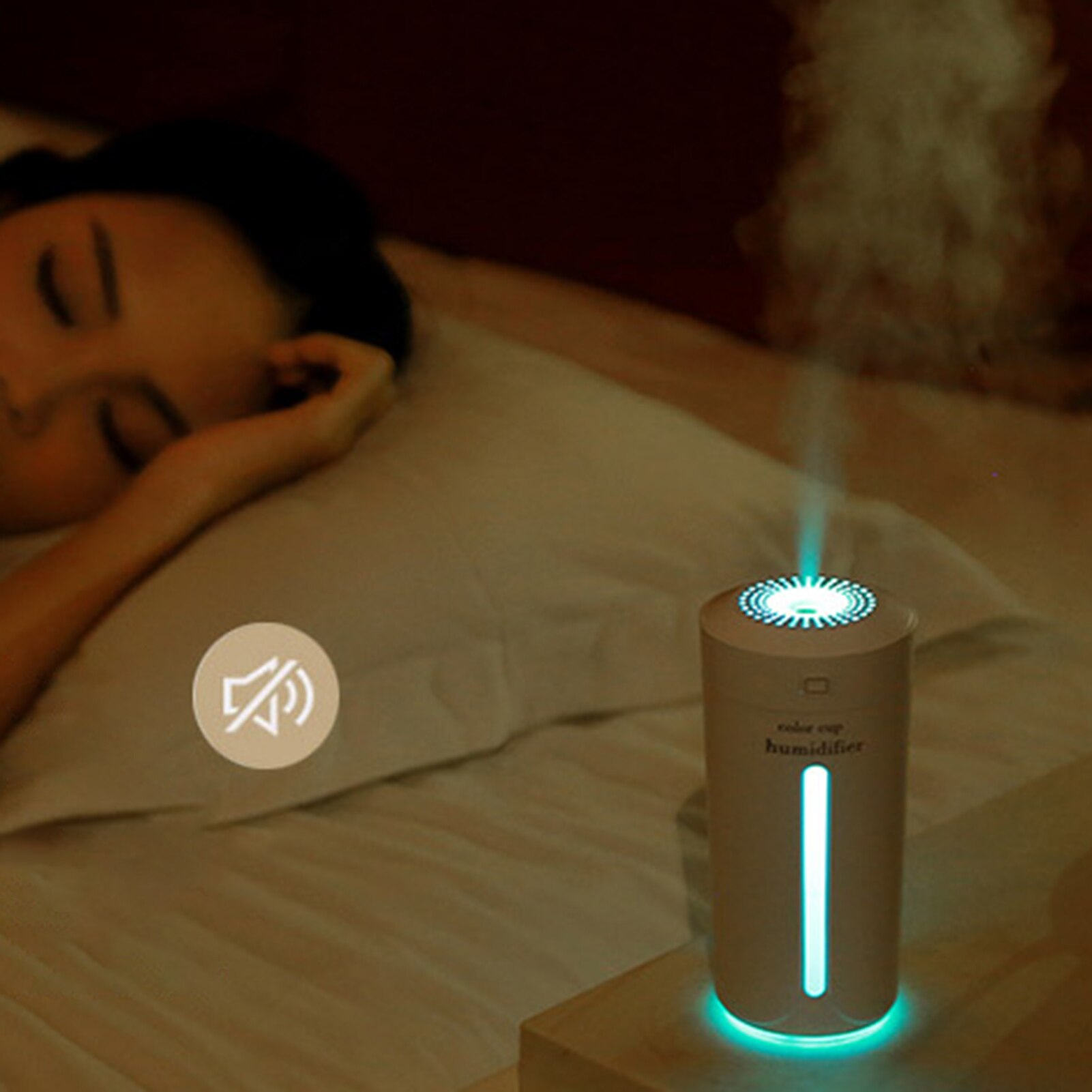 Home Car Mute USB Humidifier Mist Maker Colorful N... – Grandado