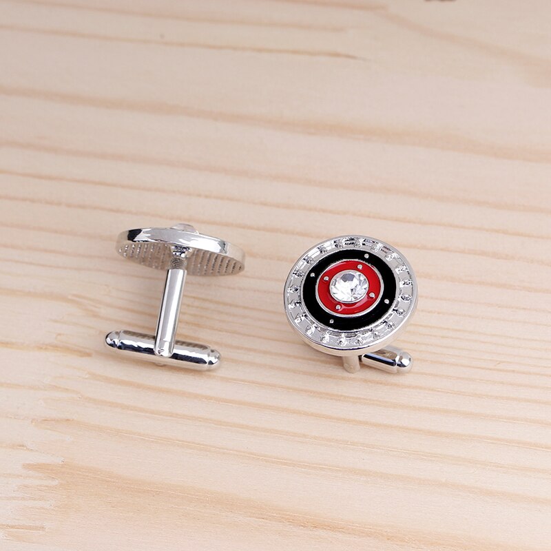 Classic Men's Vintage Cufflinks Antique Round Enam... – Grandado