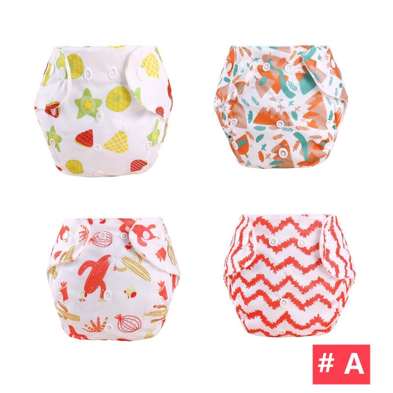 4PC Adjustable Baby Diapers Reusable Cloth Diapers... – Grandado
