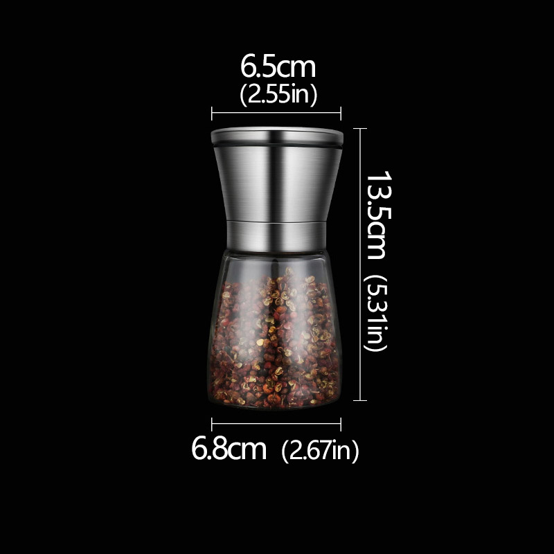 Stainless Steel Manual Salt Pepper Mill Adjustable... – Grandado