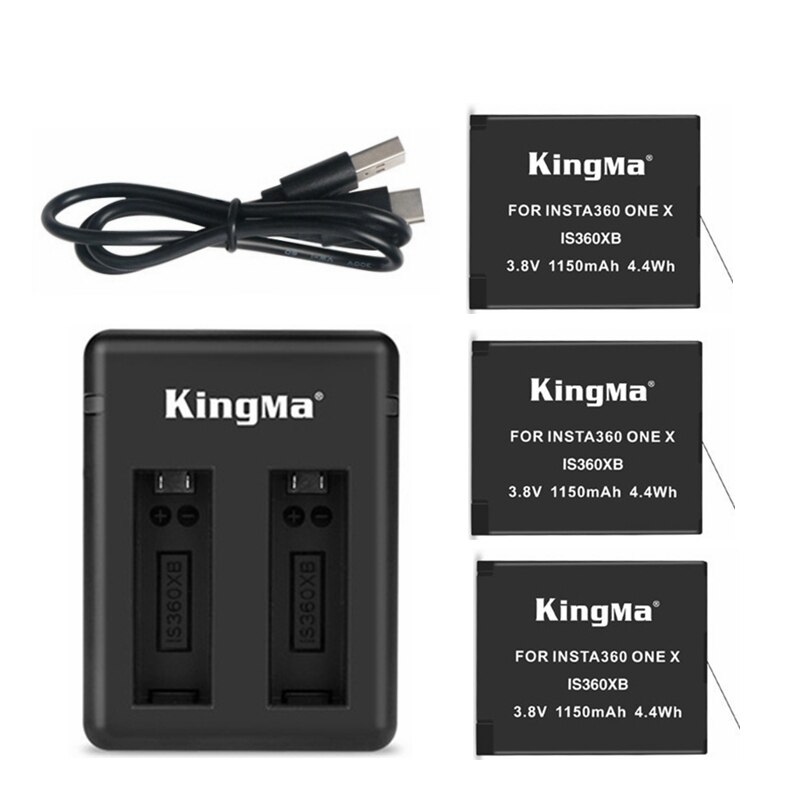 1/2/3pcs For Insta 360 Chargeable Battery Pack+ In... – Grandado