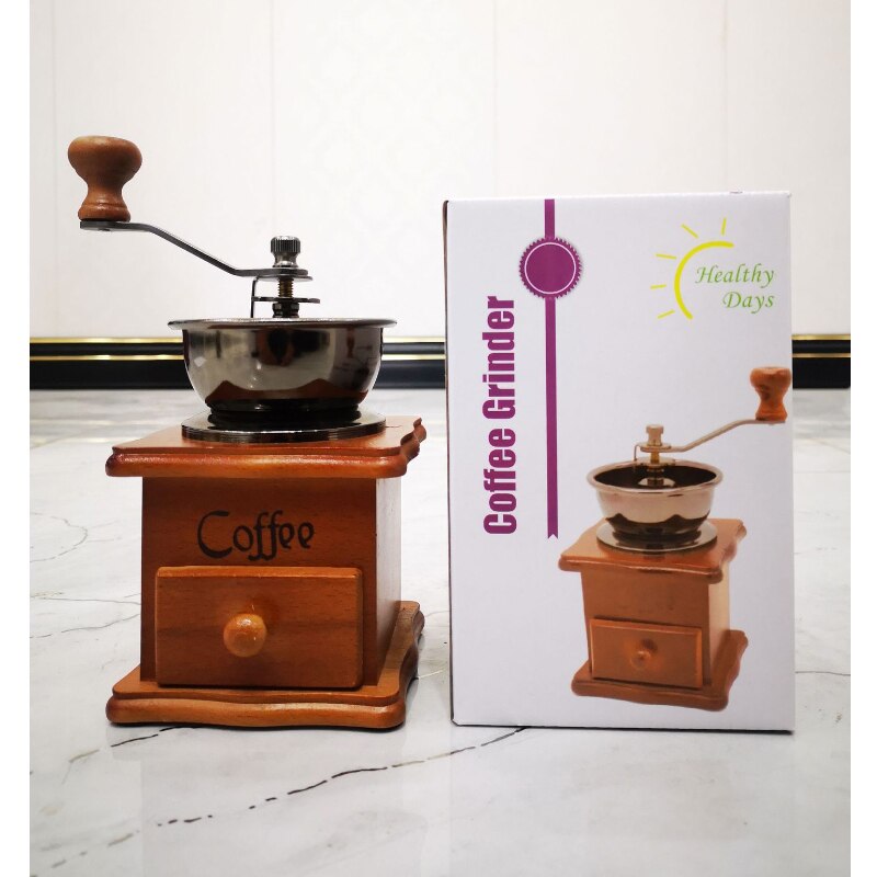 Kitchen Craft Hand Coffee Grinder Wood Retro Grind... – Grandado