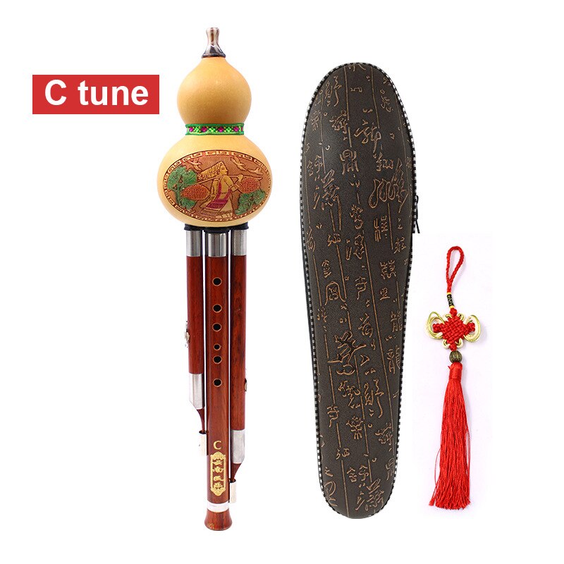 3 Tone C-Key Hulusi Kalebas Cucurbit Fluit Instrum... – Grandado