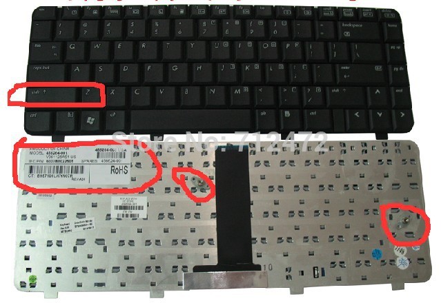 SSEA Laptop US Keyboard For HP 6720 541 6520 550 5... – Grandado