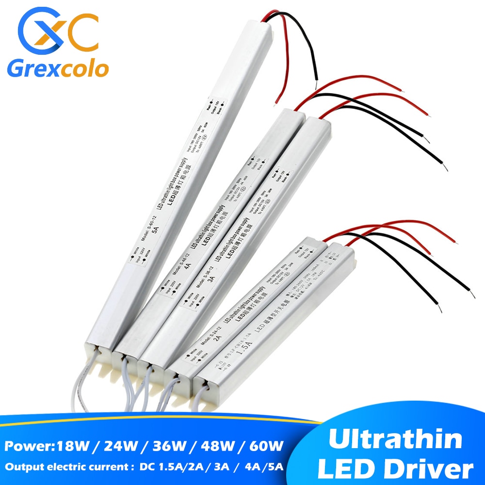 Led Driver 12V 1.5A 2A 3A 5A Ultradunne Schakelend... – Vicedeal