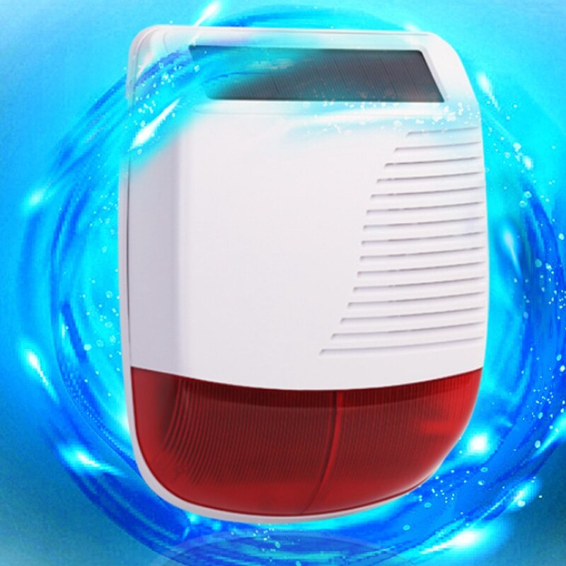 Solar Siren Wireless Sound and Light Alarm Outdoor... – Grandado