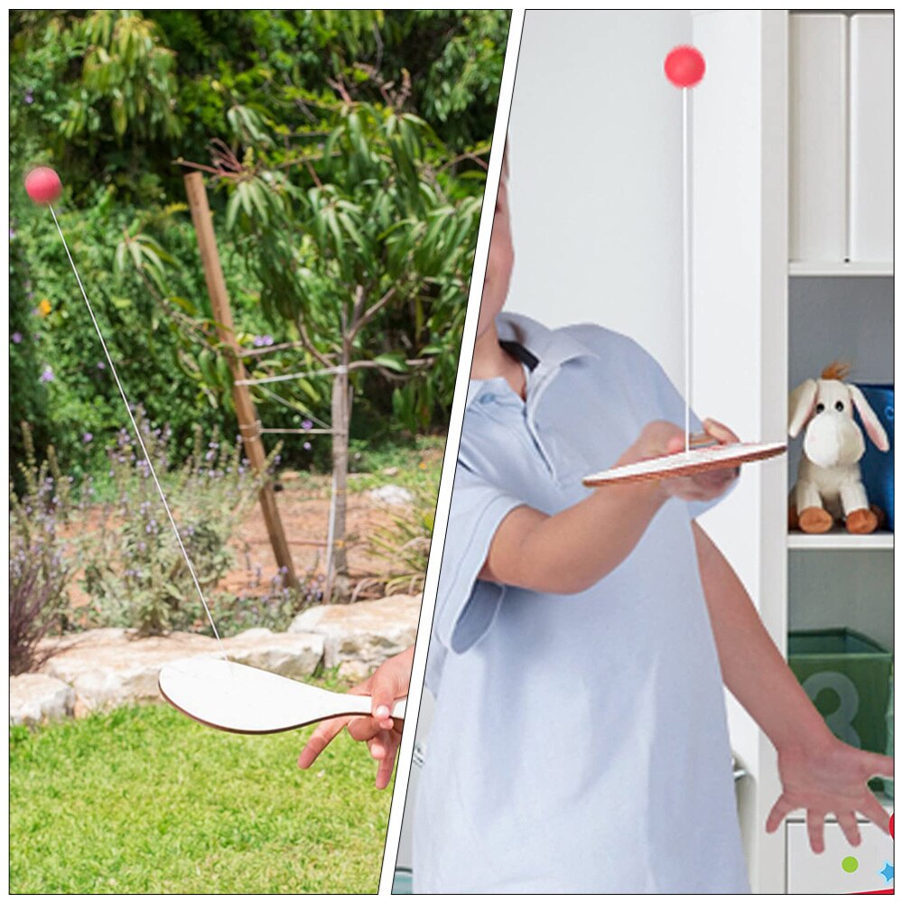 6pcs Hand-painted Wooden Paddle Kid Game Props DIY... – Grandado