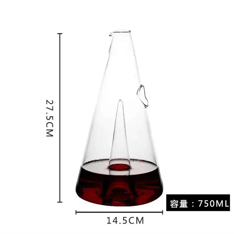 350/750ml Pyramid Waterfall Red Wine Pourer Glass ... – Grandado