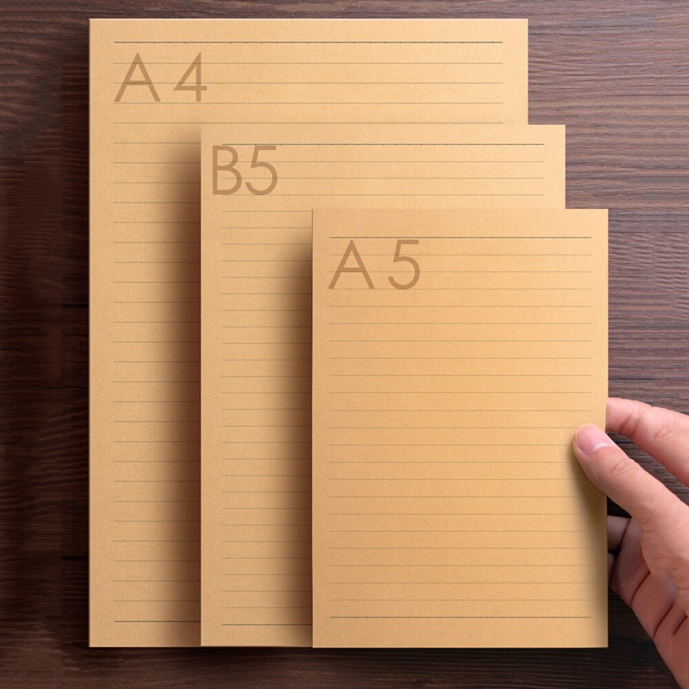 50 sheets A4/B5/A5 Vintage Kraft paper Writing Let... – Grandado