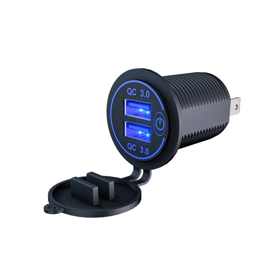 Bil motorsykkel dobbel usb-lader vanntett berøring... – Grandado
