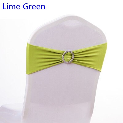 Lime Green colour Spandex chair sash wedding chair... – Grandado