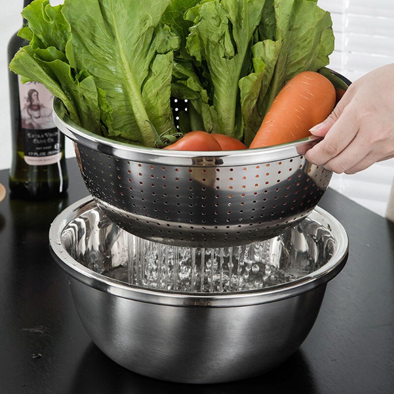 Multifunctional Stainless Steel Basin Vegetable Cu... – Grandado