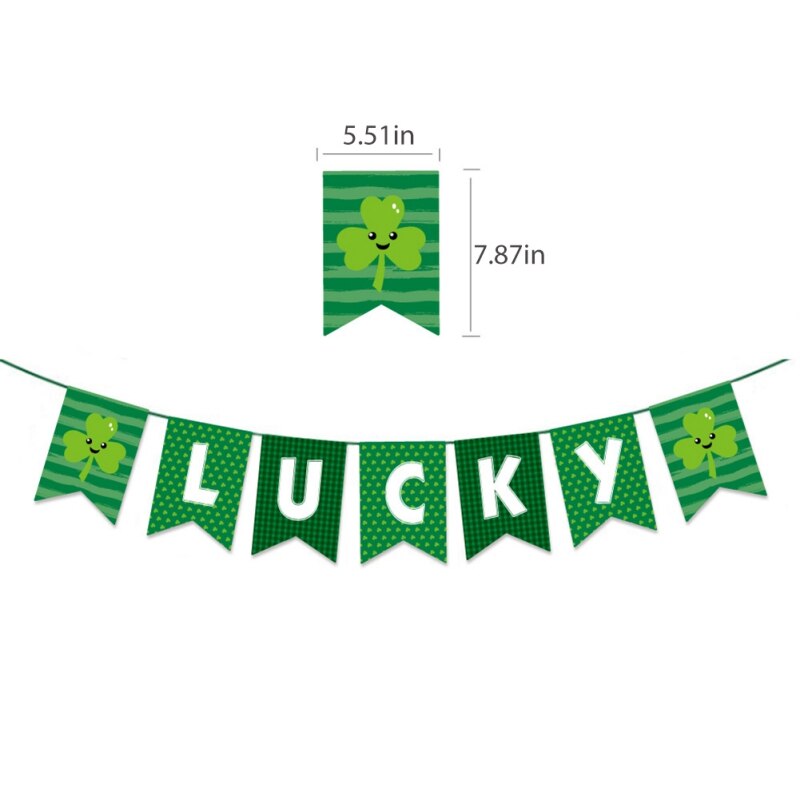 St Patricks Day Decorations Green Party Banner Sup... – Grandado