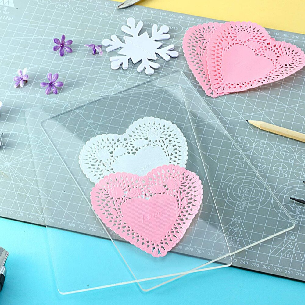 4Pc Transparent Acrylic Stencil DIY Keychain Penda... – Grandado