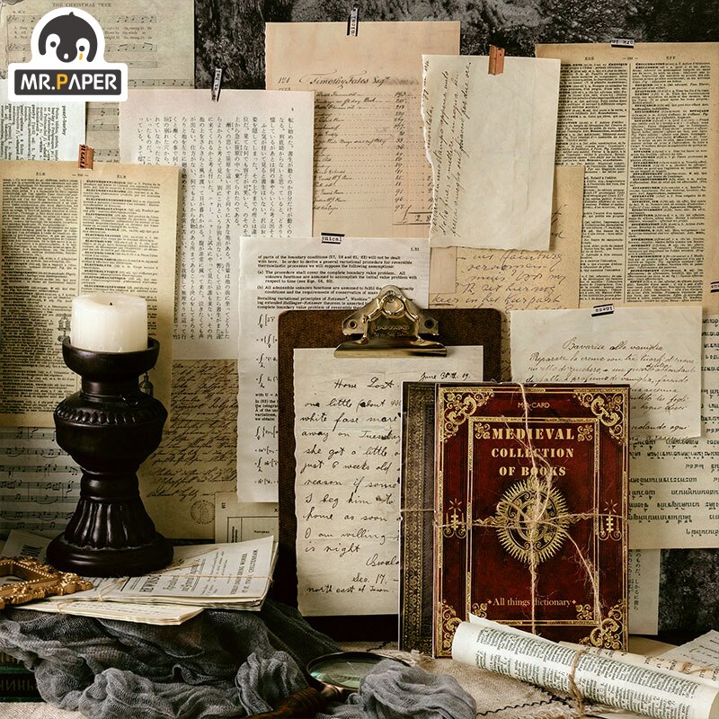 10 Designs Antique Medieval Letter Scrapbooking/Ca... – Vicedeal