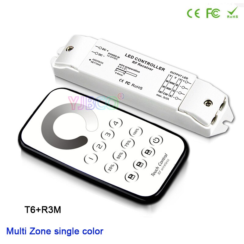 BC Multi Zone control led dimming/CCT/RGB Max 3*3A... – Grandado