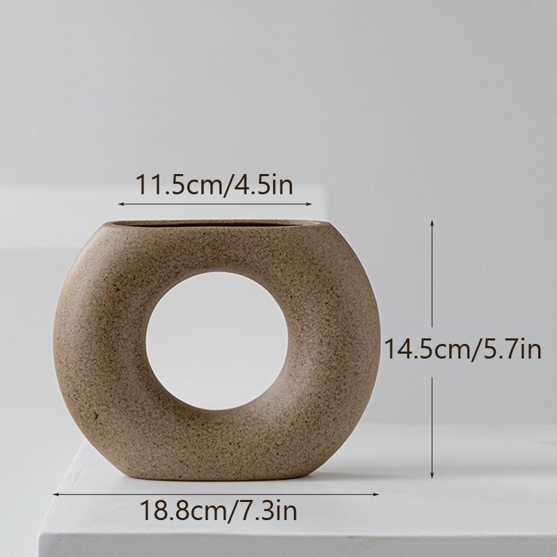 Vilead Nordic Ceramic Vase Rustic Style Home Decor... – Vicedeal