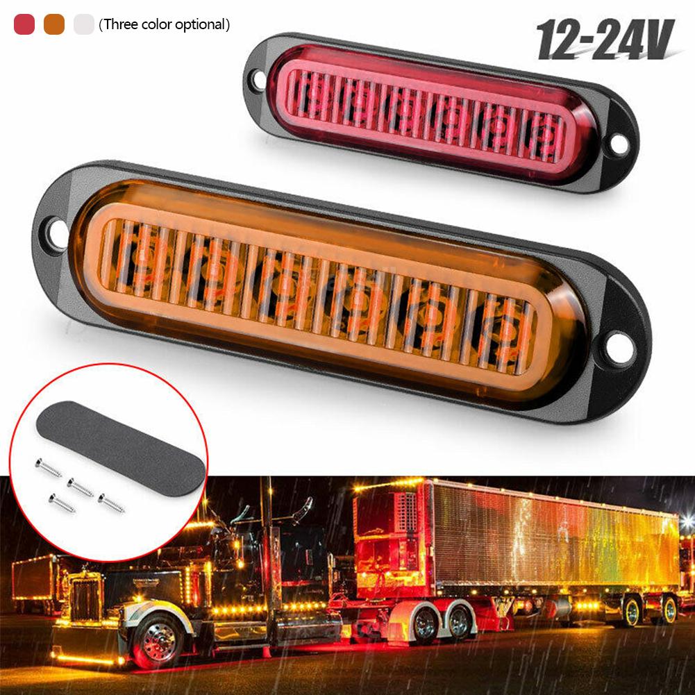 6 LEDs Red Yellow White Side Marker Lights 12-24V ... – Grandado