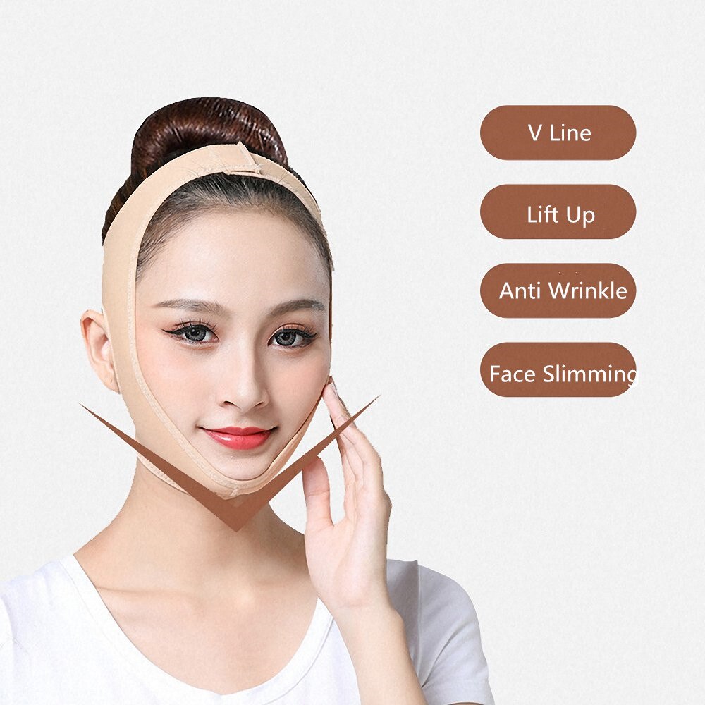 V Line Face Slim Bandage Elastic Cheek Chin Lift U... – Vicedeal