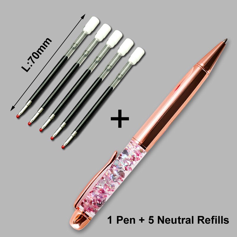 10 pcs crystal diamond ballpoint pen neutral refil... – Grandado